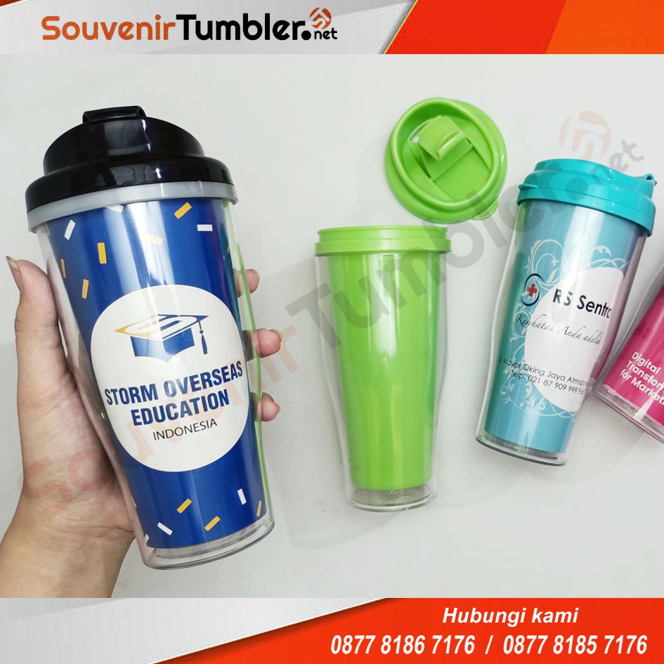 Souvenir Tumbler Plastik Insert Paper Technoplast G-200 Kapasitas 460ML ...
